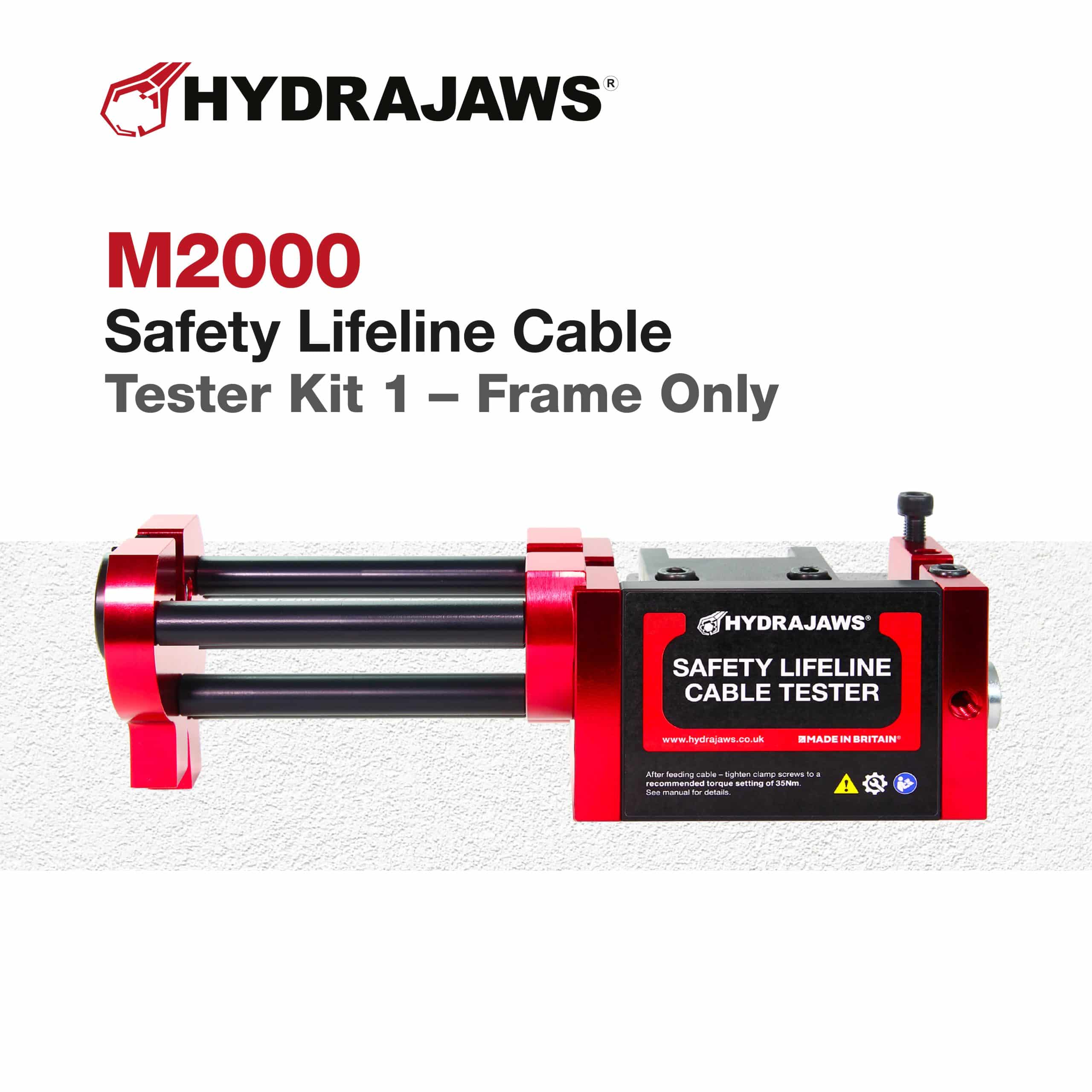M2000 Safety Lifeline Cable Tester Kit 1 — Frame Only - Hopedwell